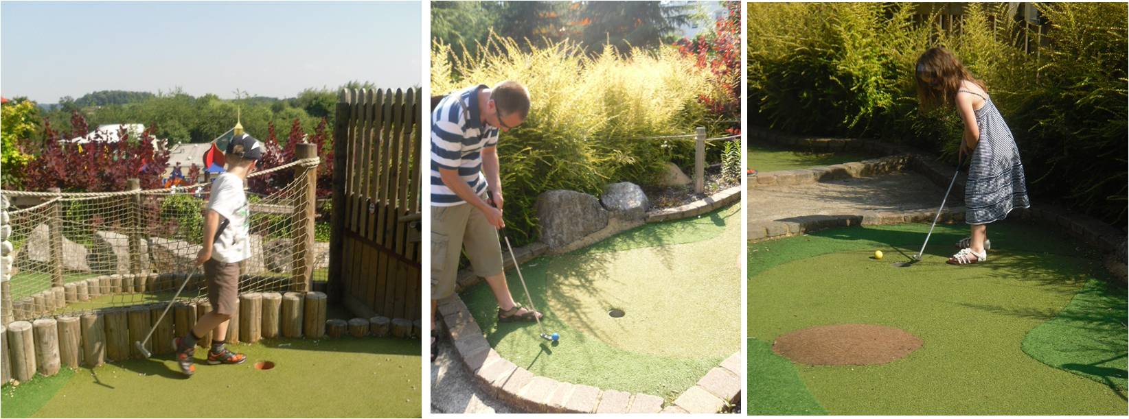 The family enjoying a spot of Mini Golf at Legoland Windsor | Crazy ...