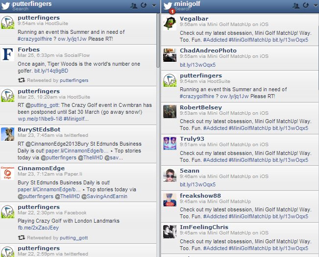 Mini Golf Match Up - have you played yet? | Crazy Golf Blog