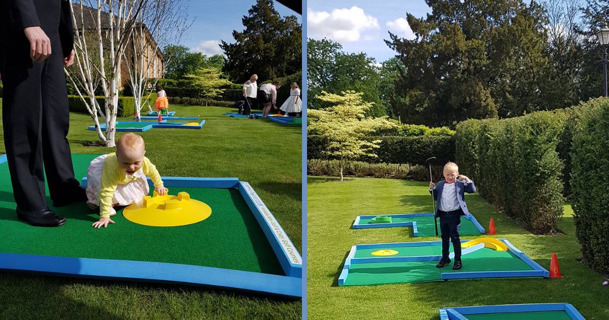 Wedding mini golf prize winner photos! | Crazy Golf Blog